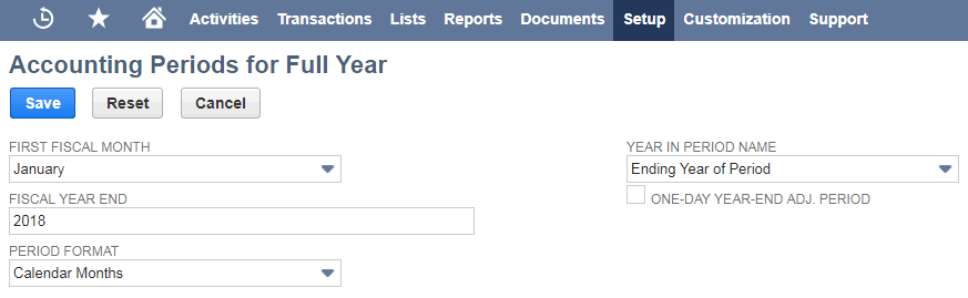 How to Setup Accounting Periods in NetSuite