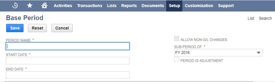 How to Setup Accounting Periods in NetSuite