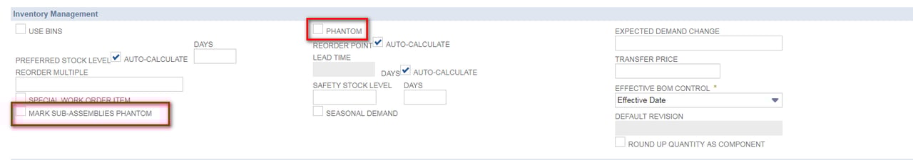 How to create Matrix Assemblies & Phantom Assemblies in Netsuite.