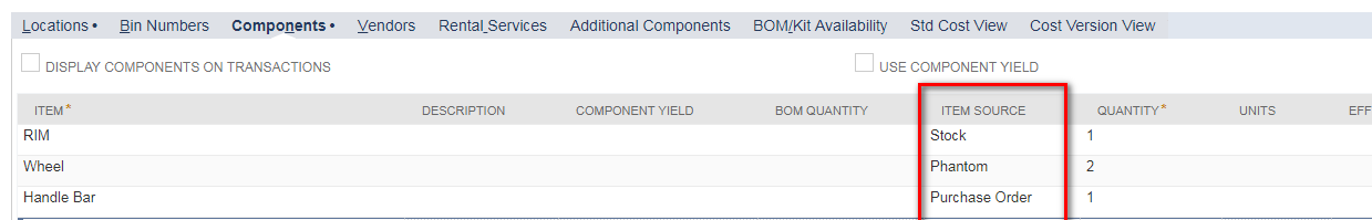 How to create Matrix Assemblies & Phantom Assemblies in Netsuite.