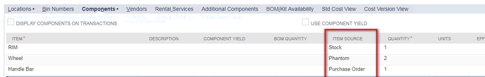 How to create Matrix Assemblies & Phantom Assemblies in Netsuite.