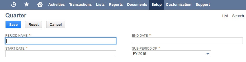 How to Setup Accounting Periods in NetSuite