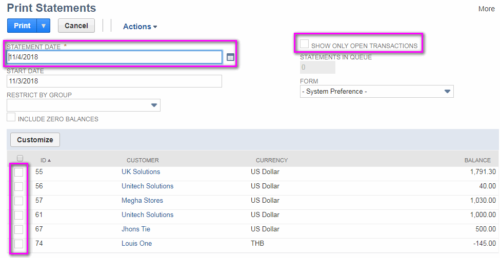 How to Implement Statement Charges