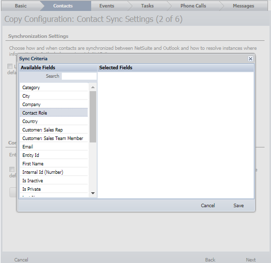 Configuring NetSuite for Outlook