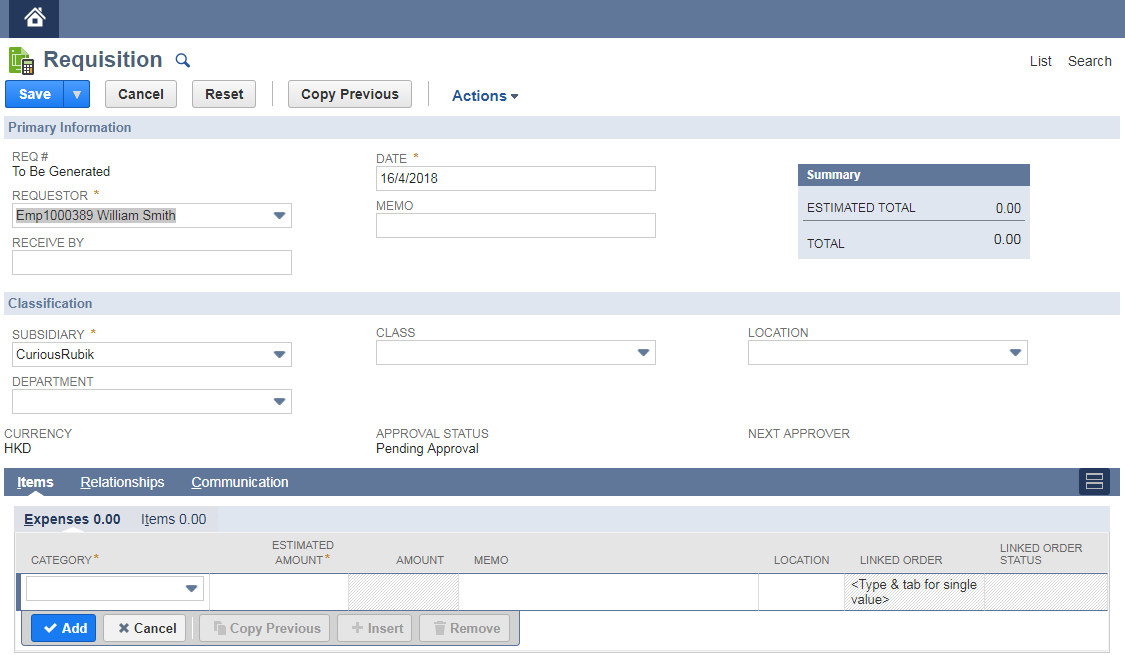 Learn about Purchase Request, Requisition and Difference In Netsuite