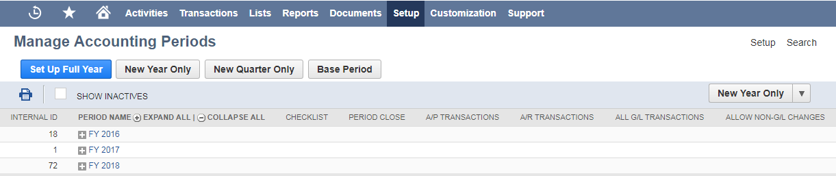 How to Setup Accounting Periods in NetSuite