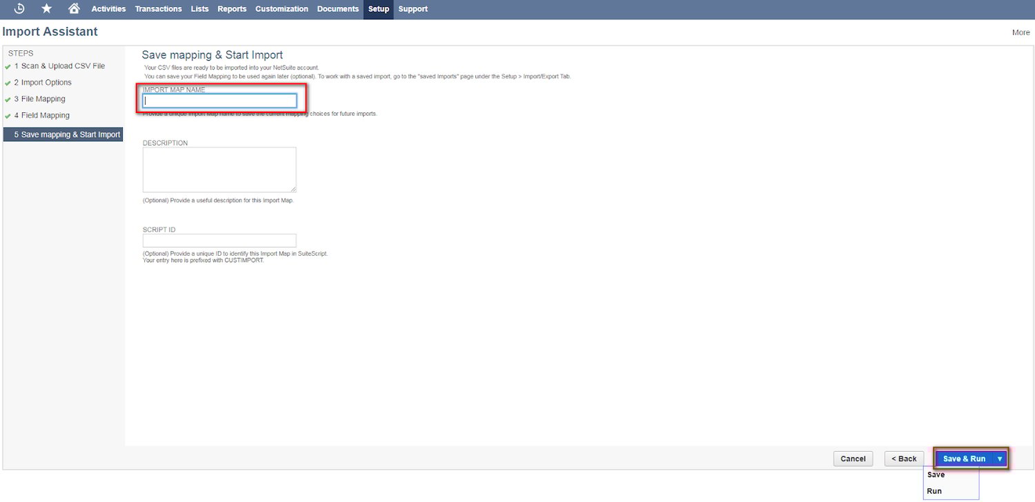 How to Import .csv Files into NetSuite